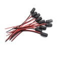10PCS T10 Light Bulb Extension Socket Holder Soft Rubber Push-in Wedge ...