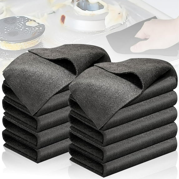 10PCS Thickened Magic Cleaning Cloth,Bsorbent Magic Cleaning Glass ...