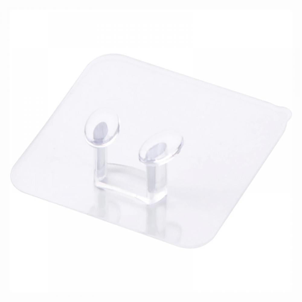 10PCS Transparent Wall Sticky Hook - Waterproof Power Plug Adhesive ...