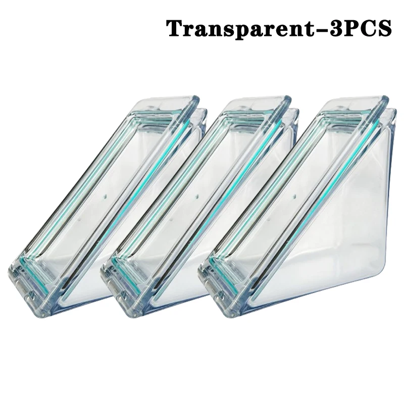 10PCS Triangle Sandwich Container Portable Triangular Transparent Cake Storage Plastic Box ...
