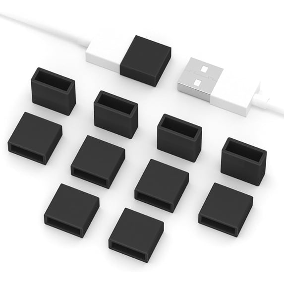 10PCS USB Port Protective Cover,USB A Male Anti Dust Plug Stopper Cap ...