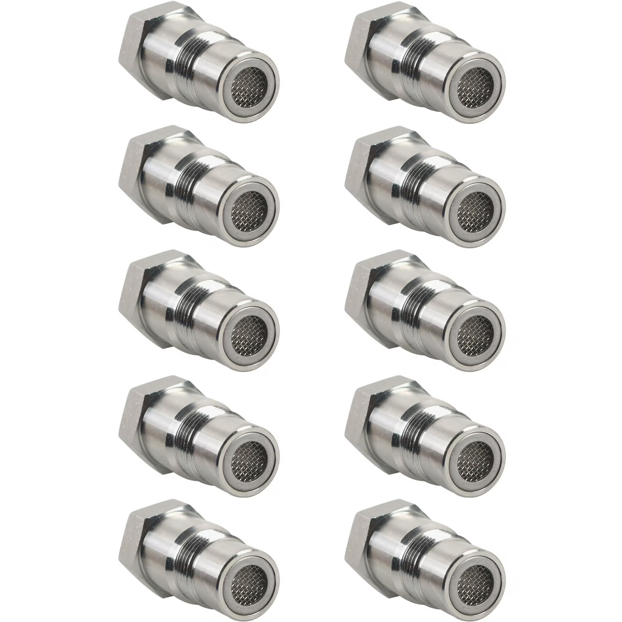 10PCS Universal Oxygen transducer Spacer Adapter M18 x 1.5mm Stainless ...