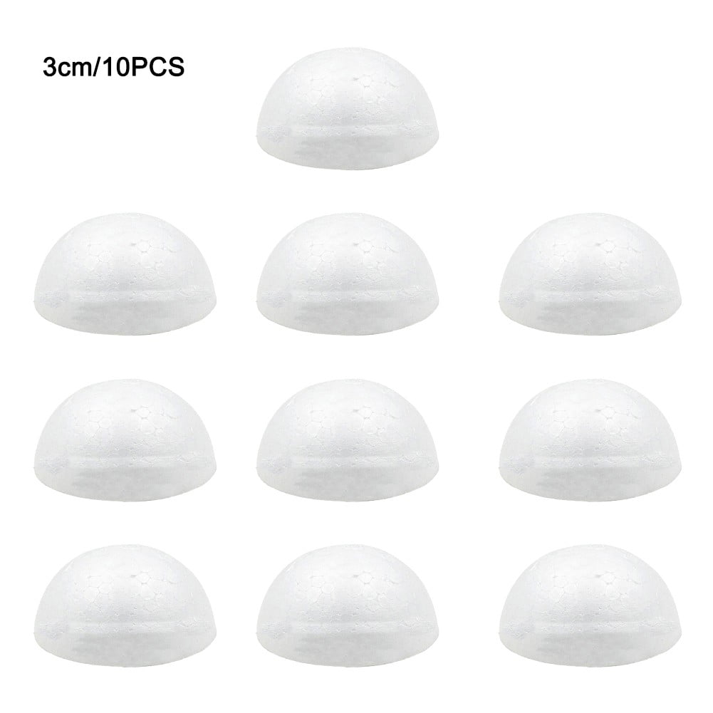 10PCS White Polystyrene Foam Balls for DIY Crafts and Decorations ...
