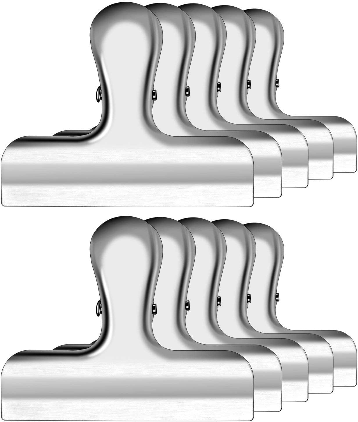 10PCS Wide Metal Chip Clips 3 Inch, Snack Food Bag Sealing Clips ...
