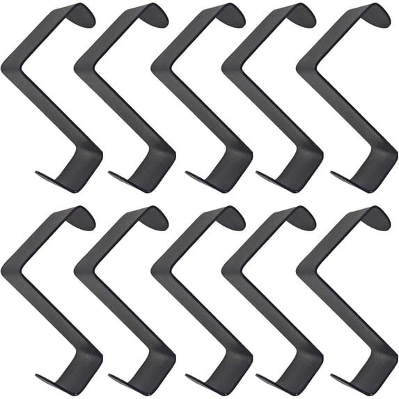 10PCS Z-Shaped Over Door Hooks, Reversible Metal Hangers for 0.75" & 1. ...