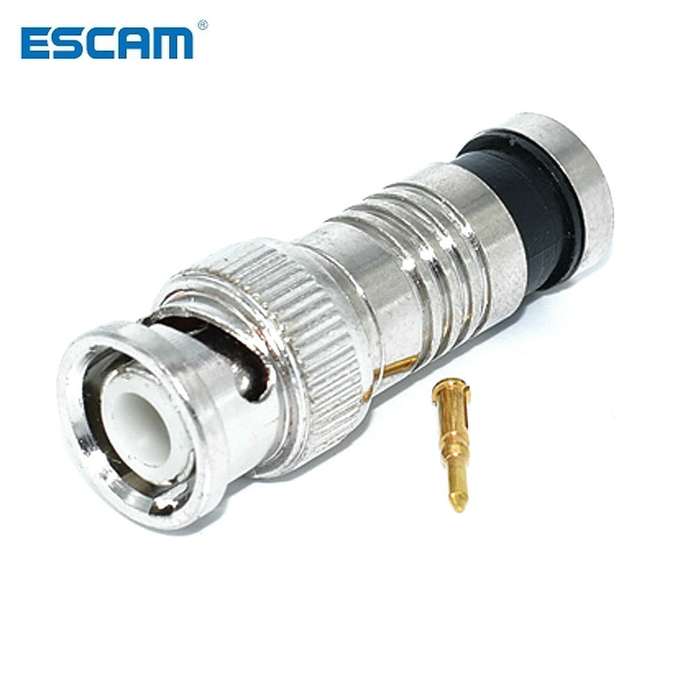 10PCS/lot security system BNC Connector Compression Connector Jack for ...