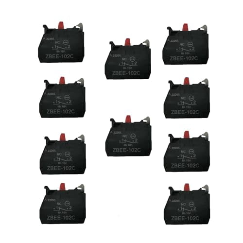10PCSXB4 Push Button Switch Contact Block ZBEE-102C 66818GT 66818 ...