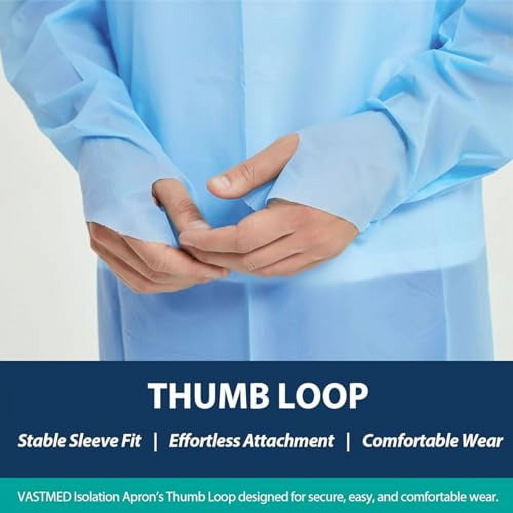 10PCs Dental Grade Disposable Isolation Aprons by VASTMED | One Size ...