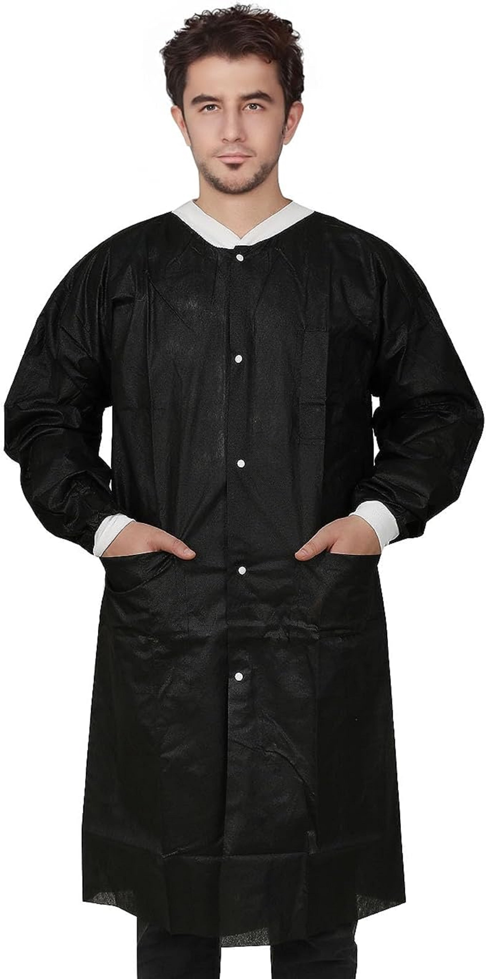 10PCs Dental Grade Disposable Lab Coats by VASTMED | Durable SMS ...