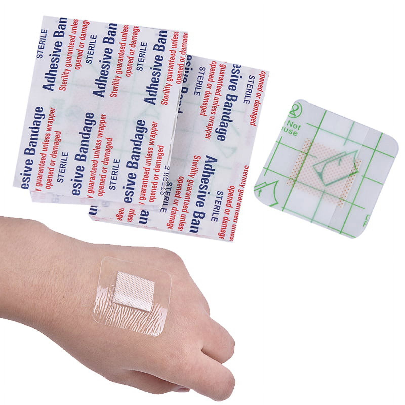 10PCs Hypoallergenic Non-woven Medical Adhesive Wound Dressing Band Aid ...
