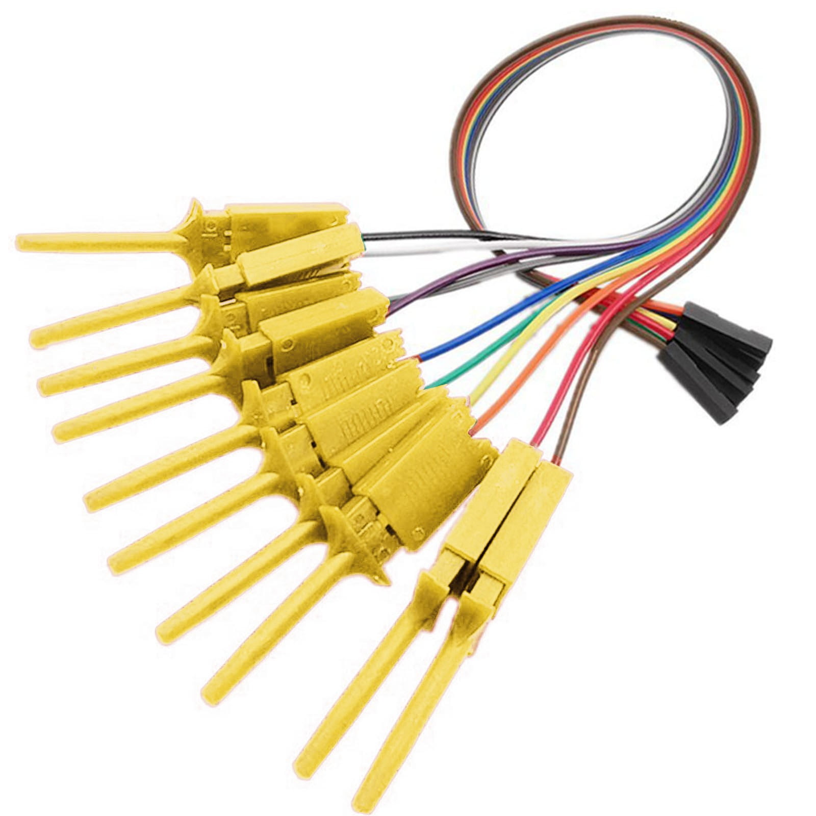 10PIN Hook Clip Line Kit,High Efficiency Logic Analyzer Cable Gripper ...