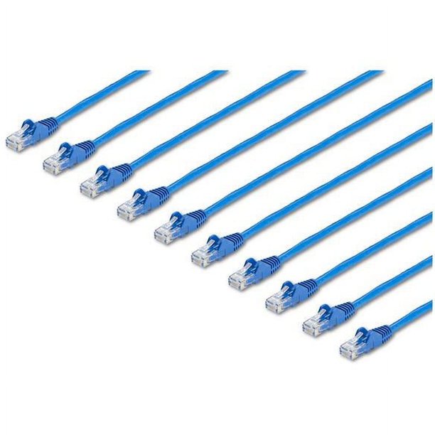10PK 3FT CAT6 BLUE SNAGLESS - Walmart Business Supplies