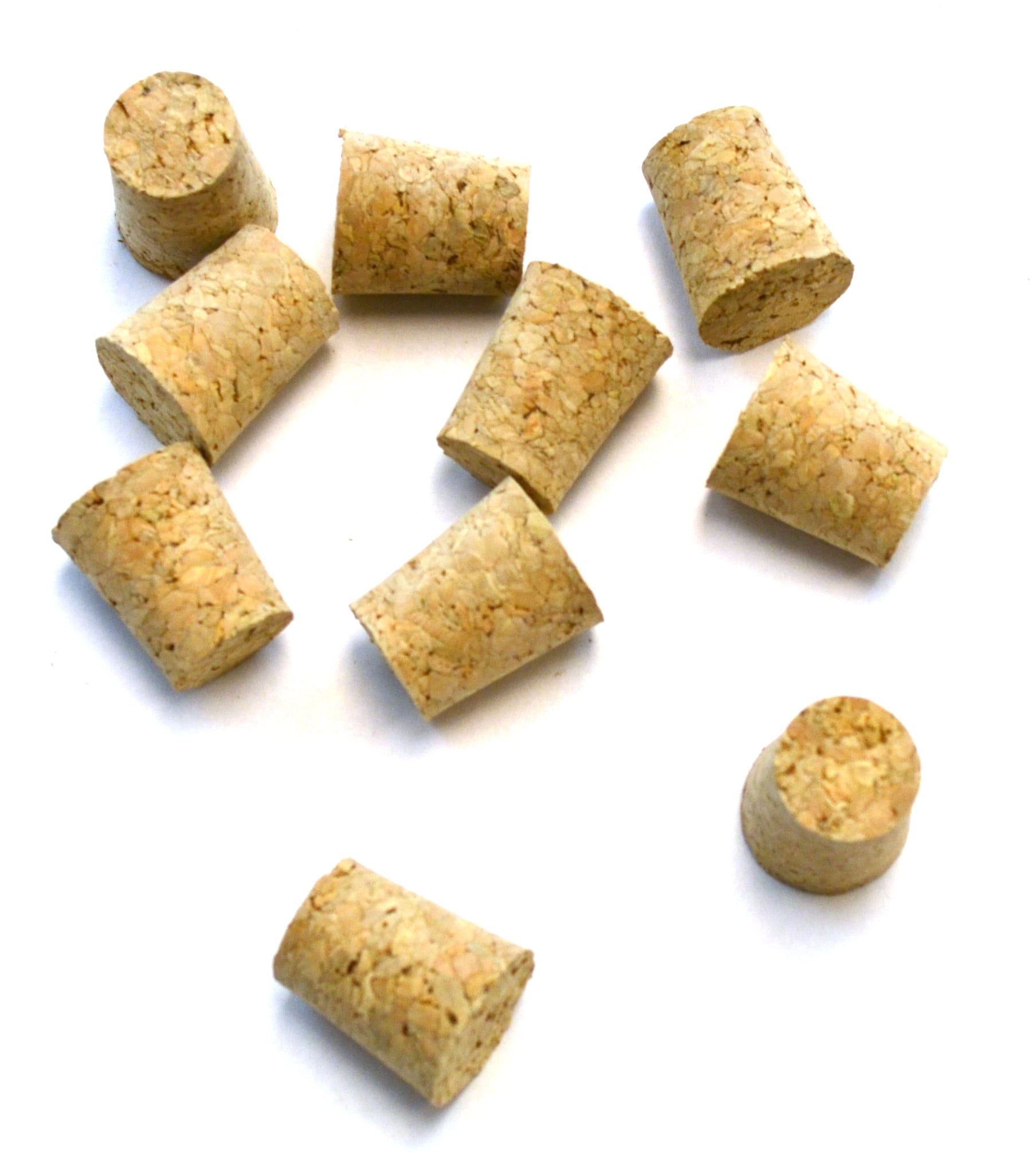 10PK Cork Stoppers, Size #9 - 18mm Bottom, 24mm Top, 29mm Length ...