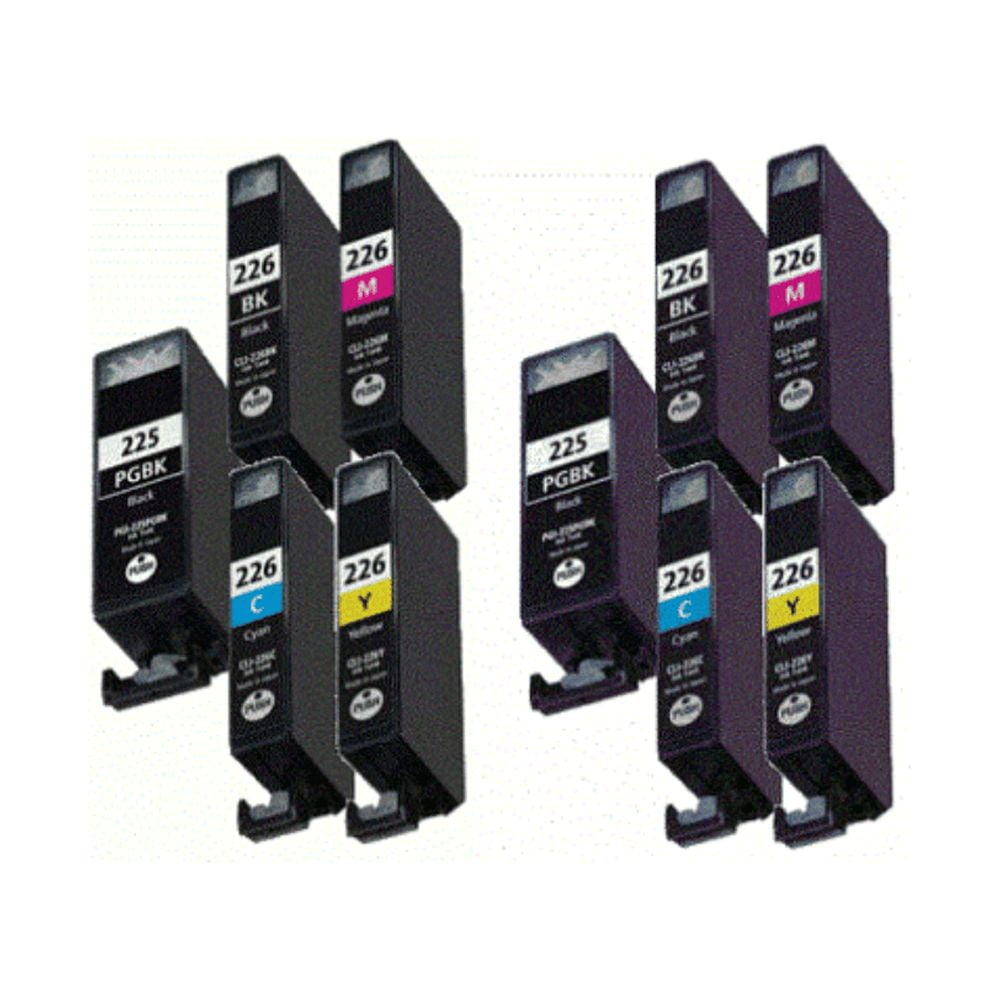 10PK High-Quality Ink Cartridge for Canon 225 226 PGI225 BK CLI226 BK/C ...