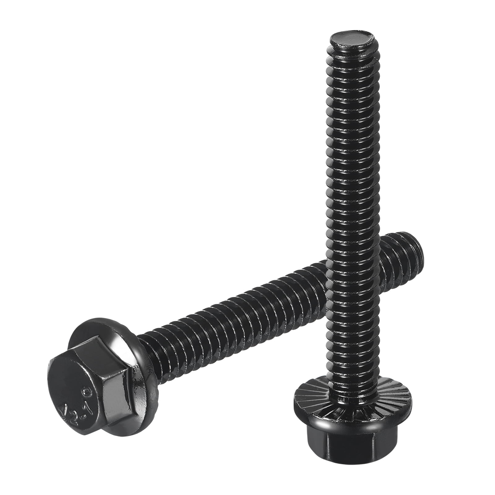 10Pack 1/4-20 x 1-3/4" Flanged Hex Head Bolts, 304 Stainless Steel ...