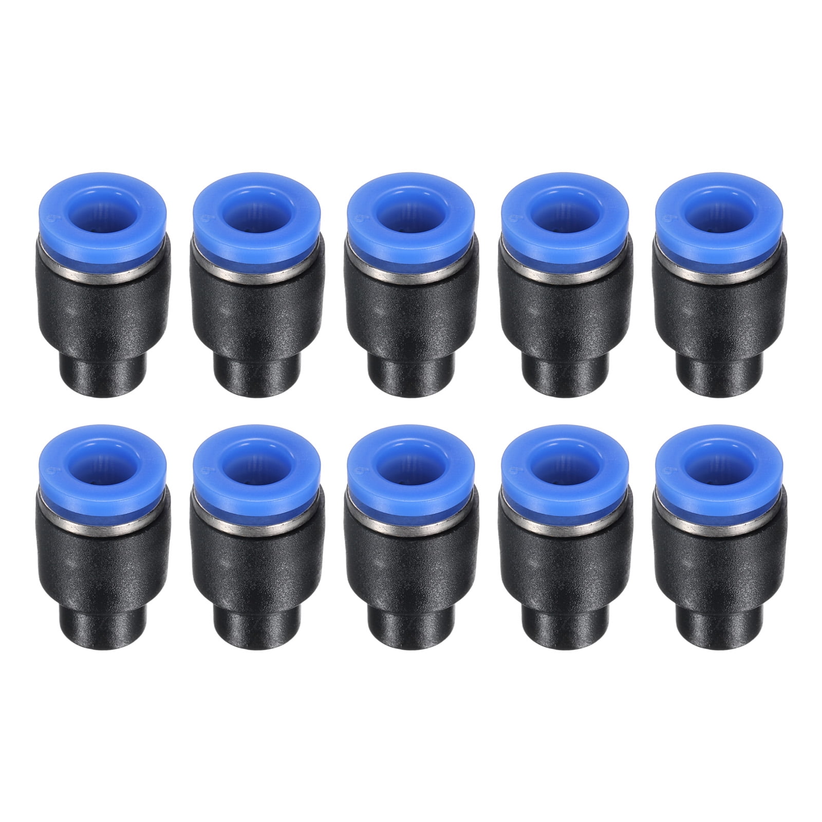 10Pack 1/4"(6mm) Tube OD Push-to-Connect Fittings Plug, Cap Style ...