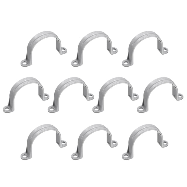 10Pack 2 Inch Pipe Straps, 2 Hole Conduit Pipe Clamps Supports ...