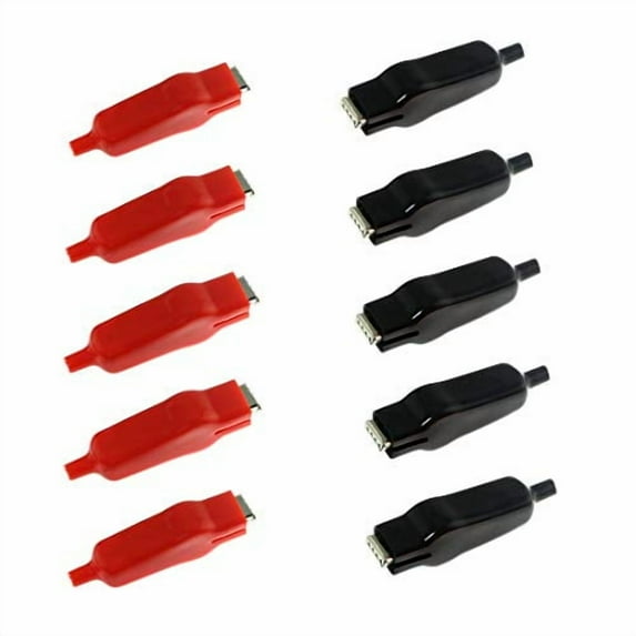 10Pack 20A Insulated Alligator Clips Electric Circuit Test Testing ...
