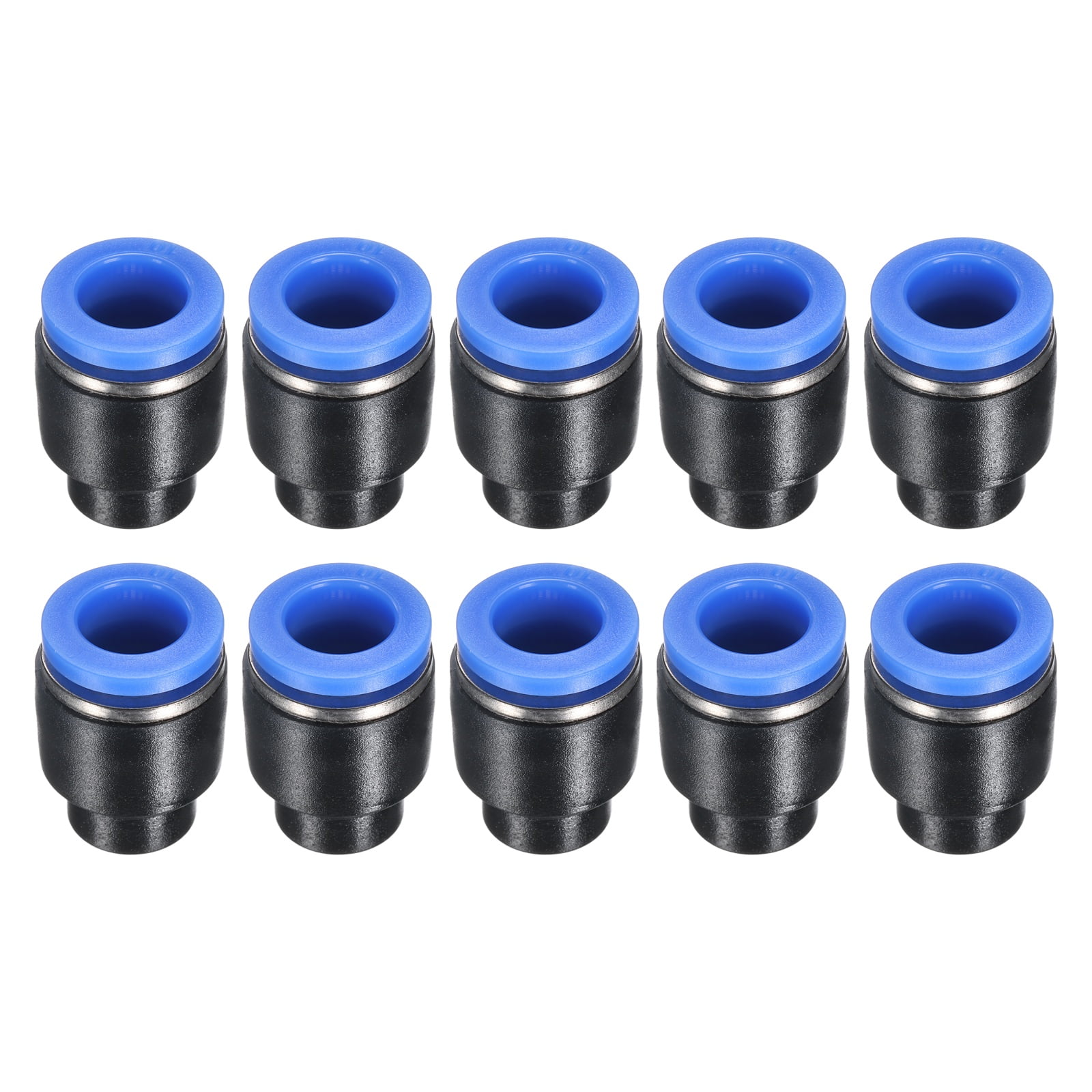 10Pack 3/8"(10mm) Tube OD Push-to-Connect Fittings Plug, Cap Style Pneumatic Blanking Plugs ...