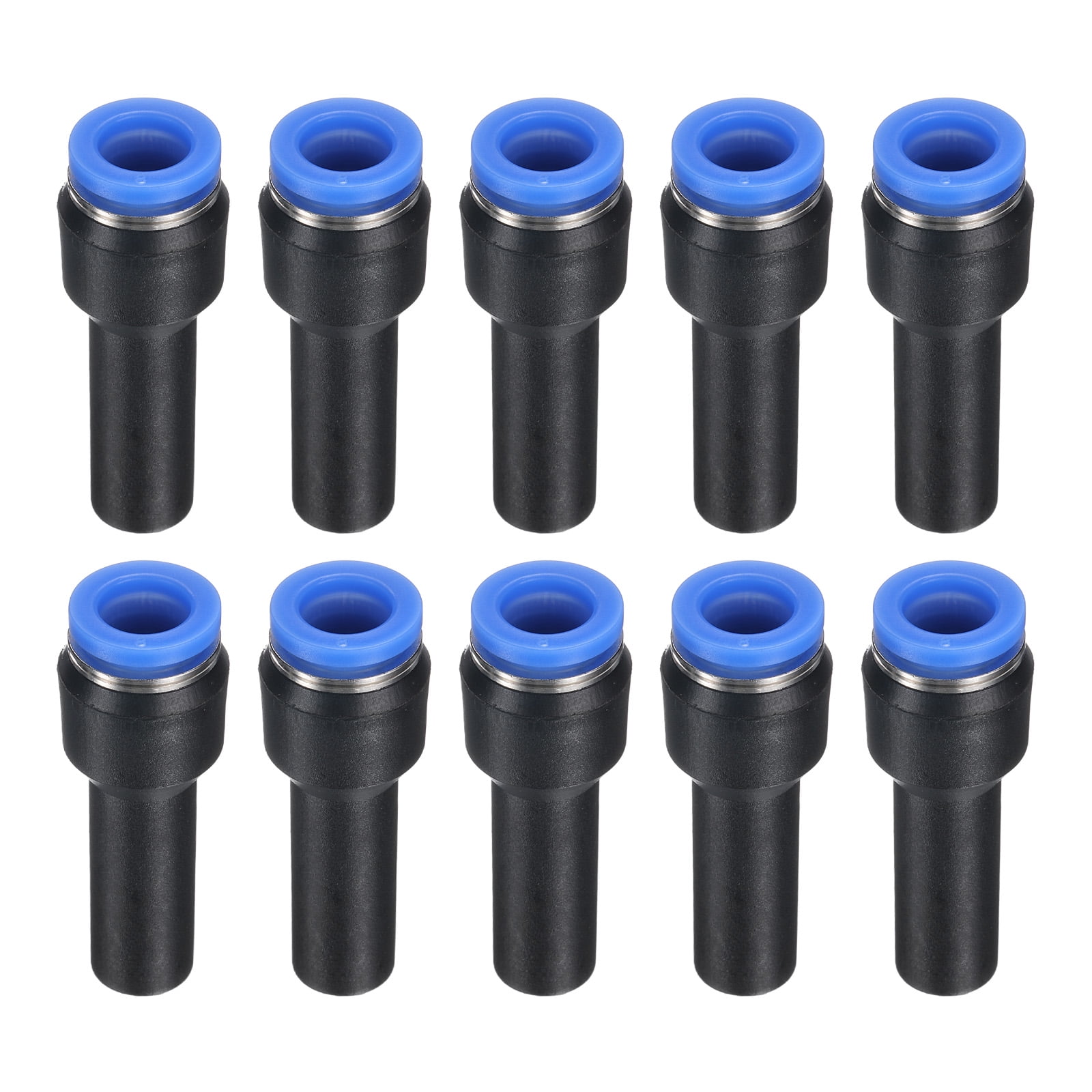 10Pack 5/16" OD x 3/8" OD Push-to-Connect Fittings Plug, Cap Style Pneumatic Blanking Plugs ...