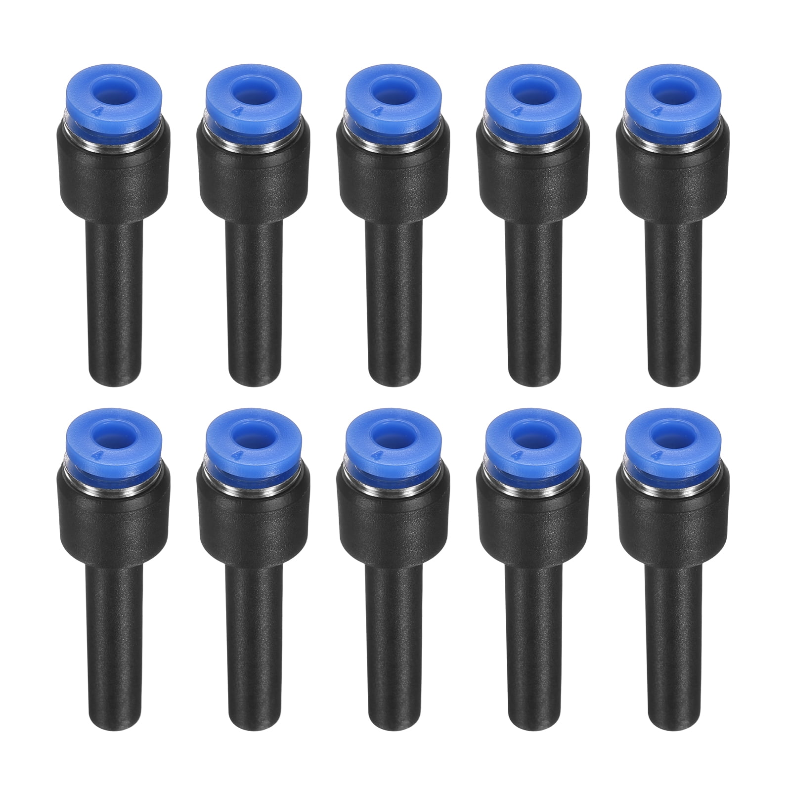 10Pack 5/32" OD x 1/4" OD Push-to-Connect Fittings Plug, Cap Style Pneumatic Blanking Plugs ...