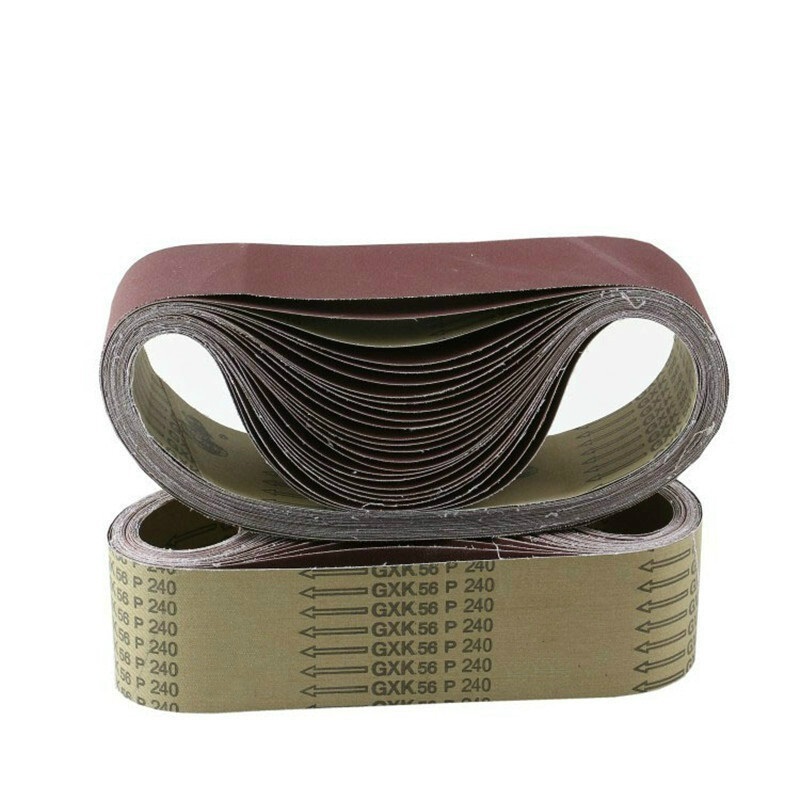 10Pack 533*75mm Sanding Belts 40-1000 Grit Aluminium Oxide Sander ...