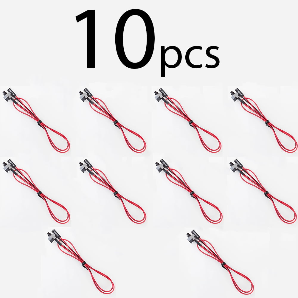 10Pack ATX Power Switch cable for Open mining case rig PC Mainboard On ...