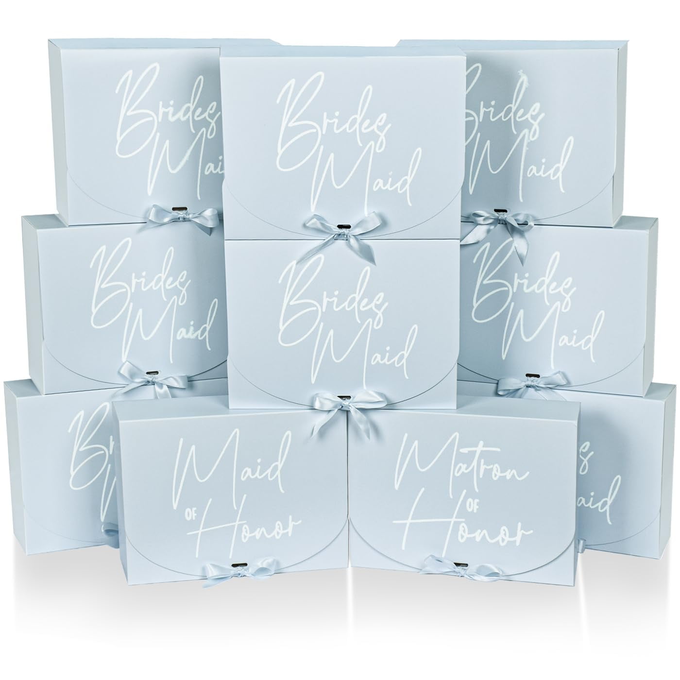 10Pack Bridesmaid Proposal Box,Bridesmaid Boxes,Foldable Maid of Honor ...