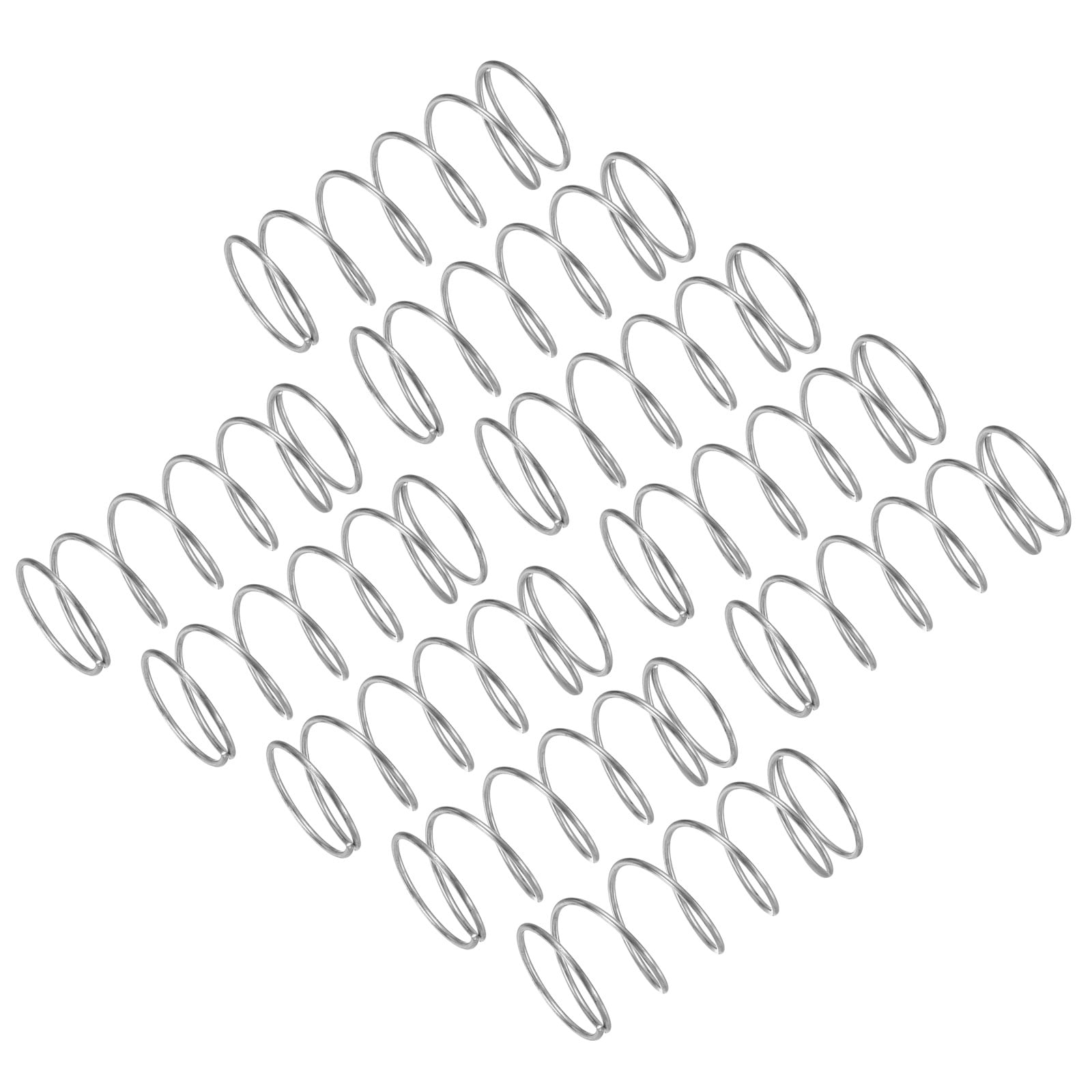 10Pack Compression Spring, 304 Stainless Steel 20mm OD 1.2mm Wire 50mm ...