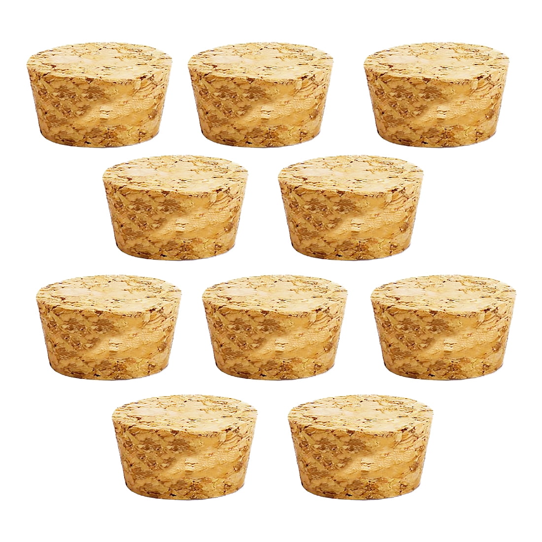 10Pack Cork Stoppers Wine Bottle Cork Stoppers Wooden Tapered Cork ...