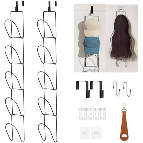 10Pack Over The Door Hat Organizer for baseball caps | Multi-Functional ...
