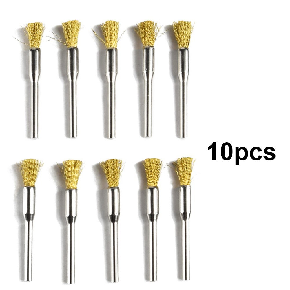 10Pack Extended Copper Wire Brushes For Rust Dust Removal Polishing ...