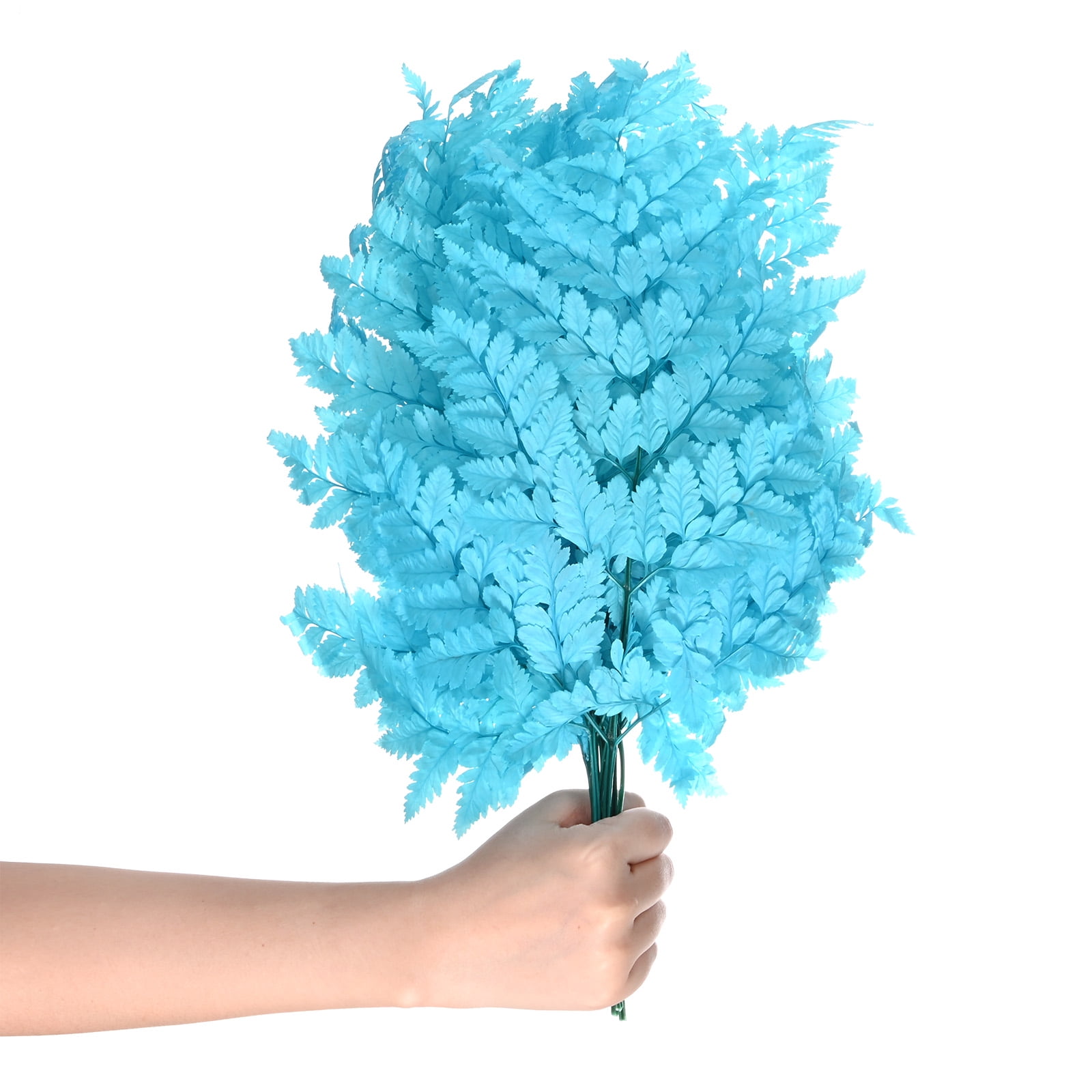 10Pack Fern, 15" Natural Dried Greenery with Stems for Resin Home ...