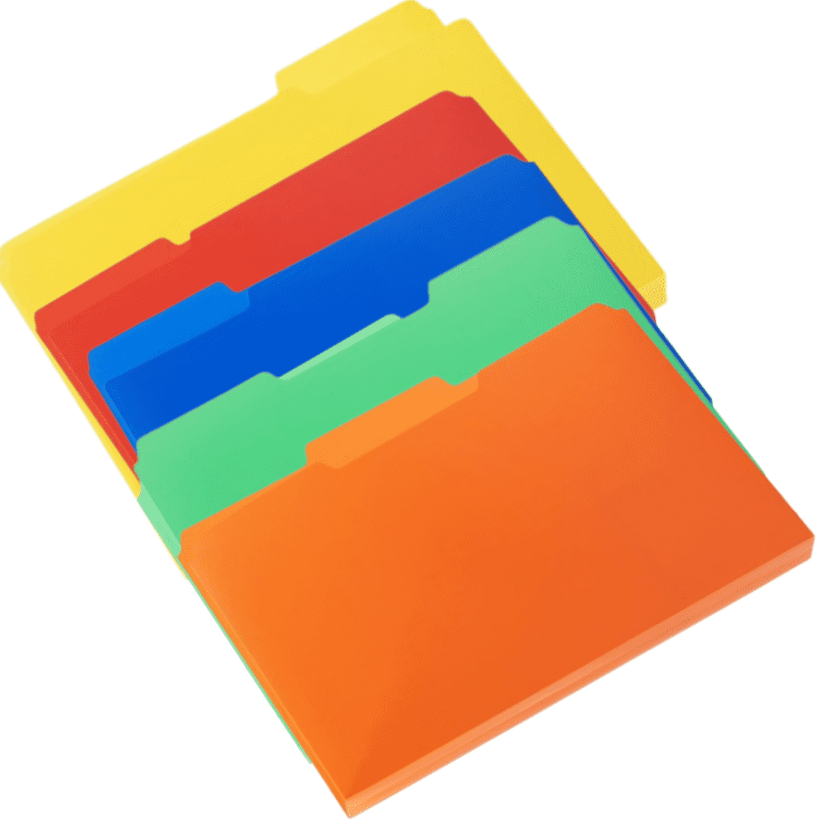 10Pack File Folders Letter Size 1/3-Cut Tab Designed for Office and ...