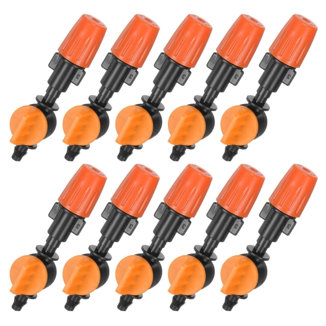 10Pack Garden Irrigation Spray Emitters, 180° Water Flow Drip ...