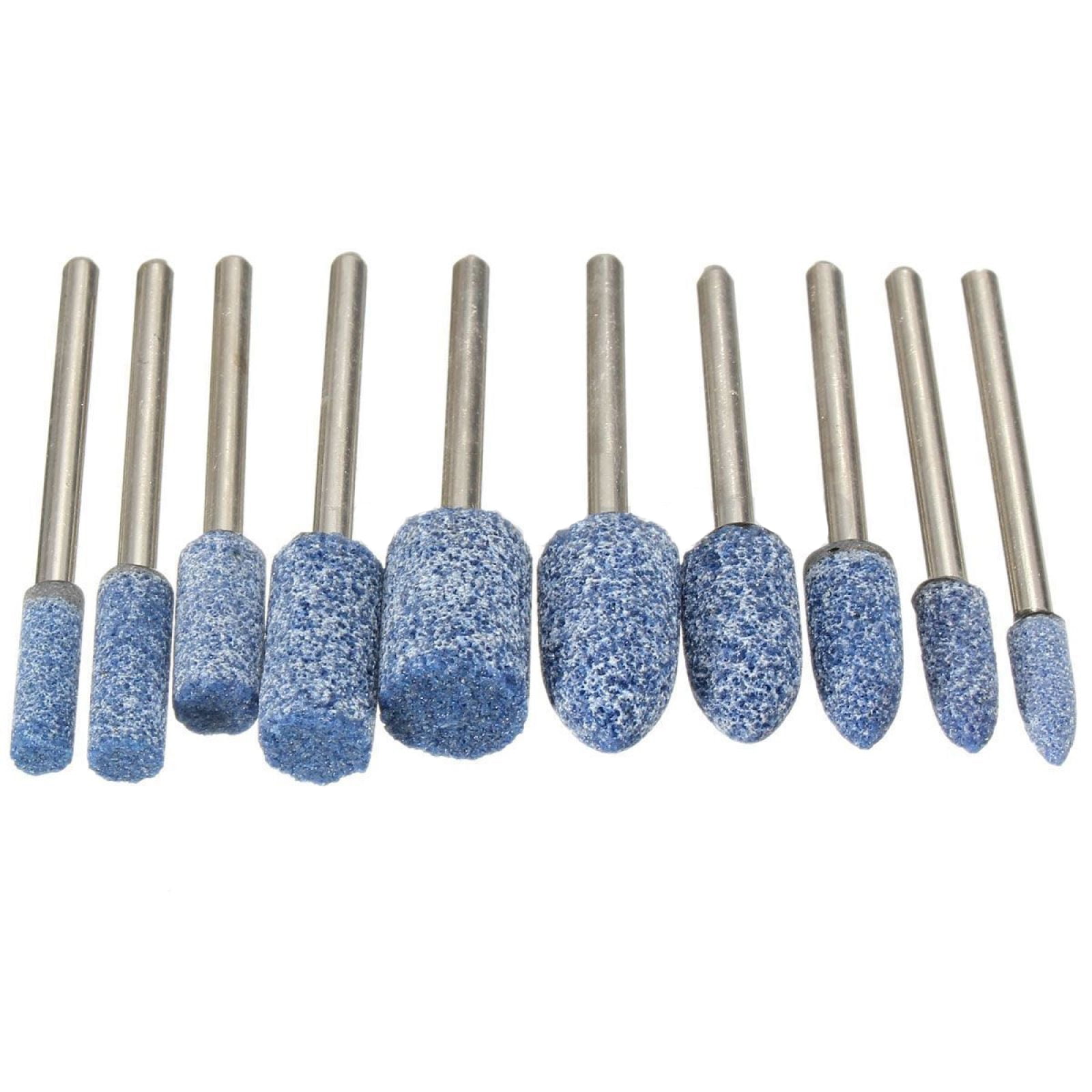10Pcs Abrasive Mounted Stone Rotary Tool Set DIY Grinding, Polishing ...