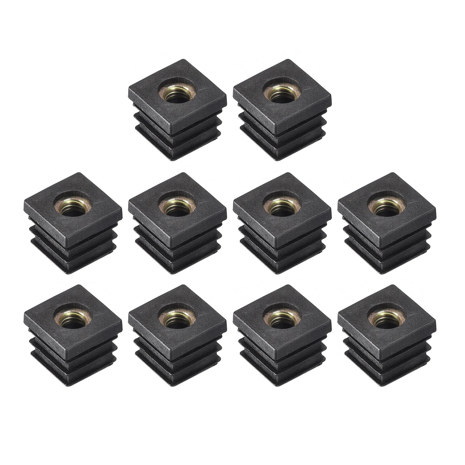 10Pack Inserts for Square Tubes with M8 Thread, for 0.79"x0.79" OD ...