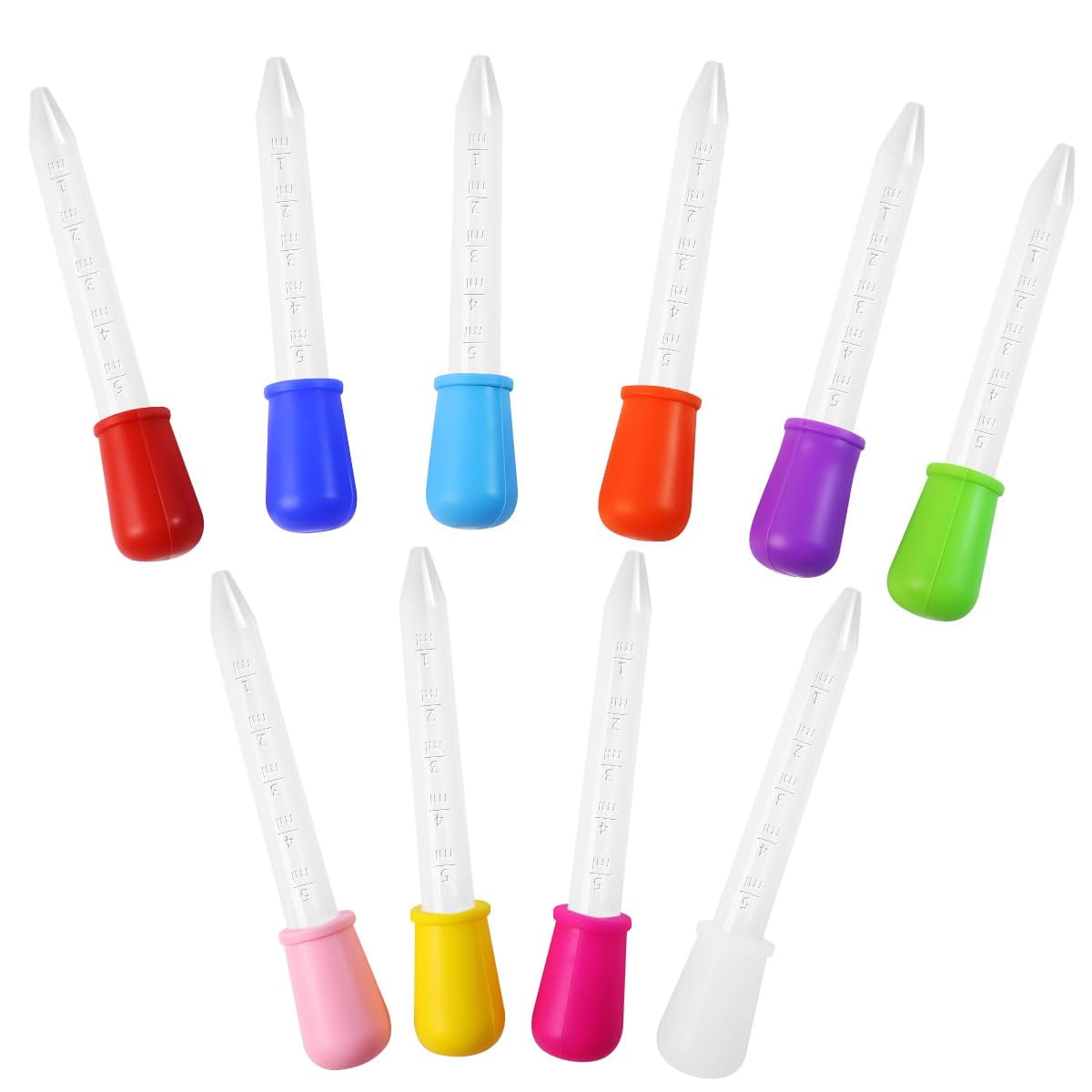 10Pack Liquid Pipettes Droppers Silicone 5ml Clear Medicine Eye Dropper ...