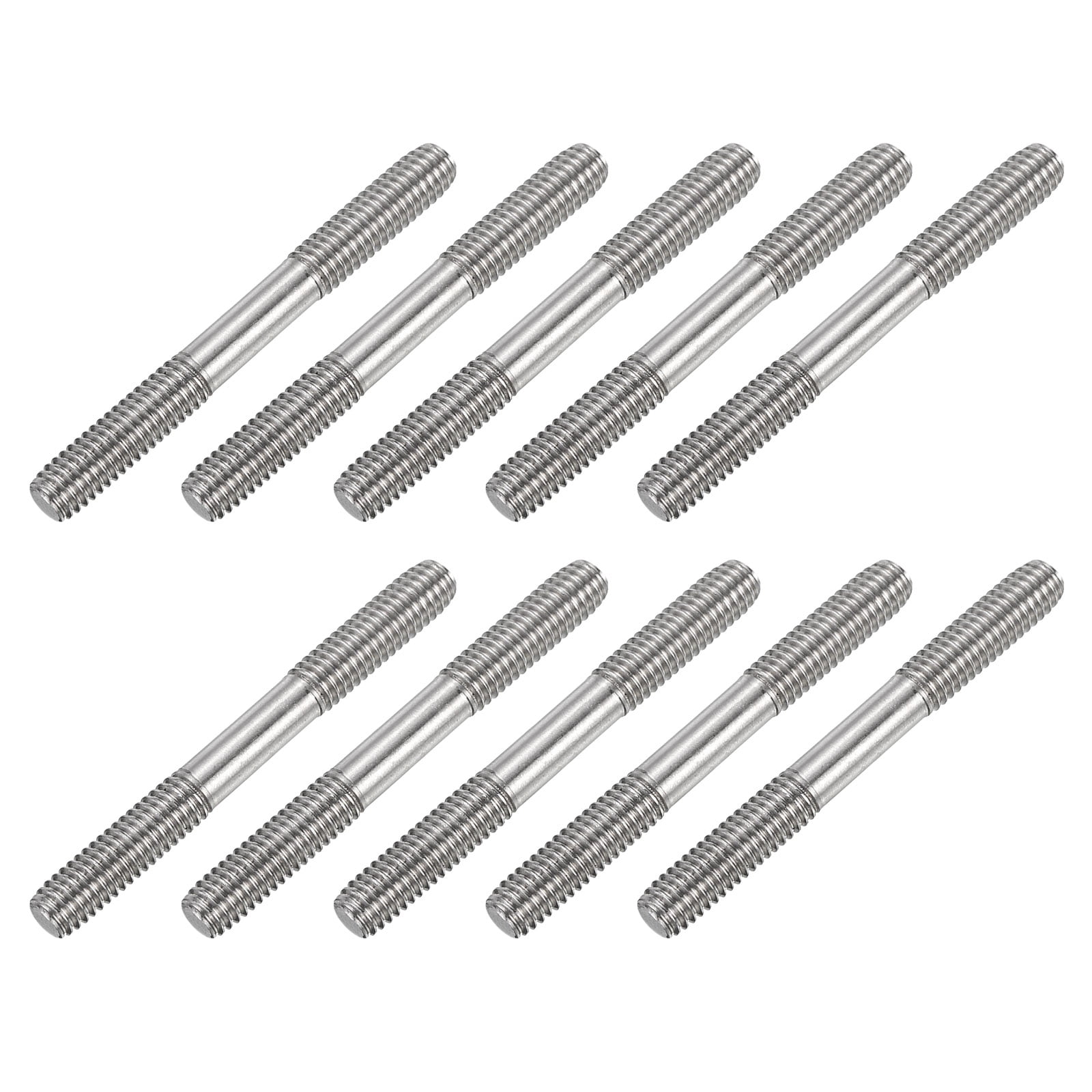 10Pack M6x50mm 304 Stainless Steel Double End Threaded Stud Screw Bolt ...