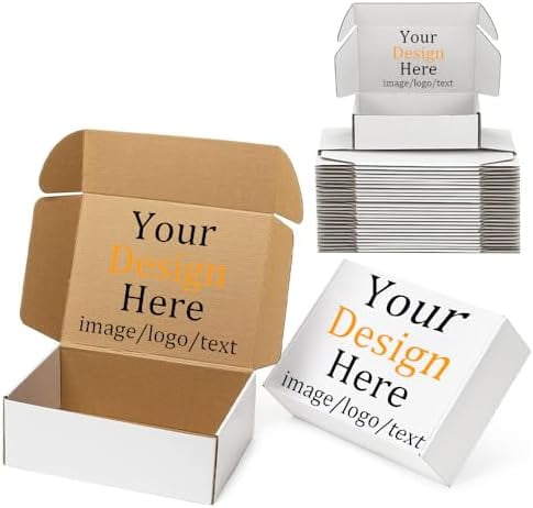 10Pack Packaging Boxes - Personalize with Photo, Logo, or Text ...