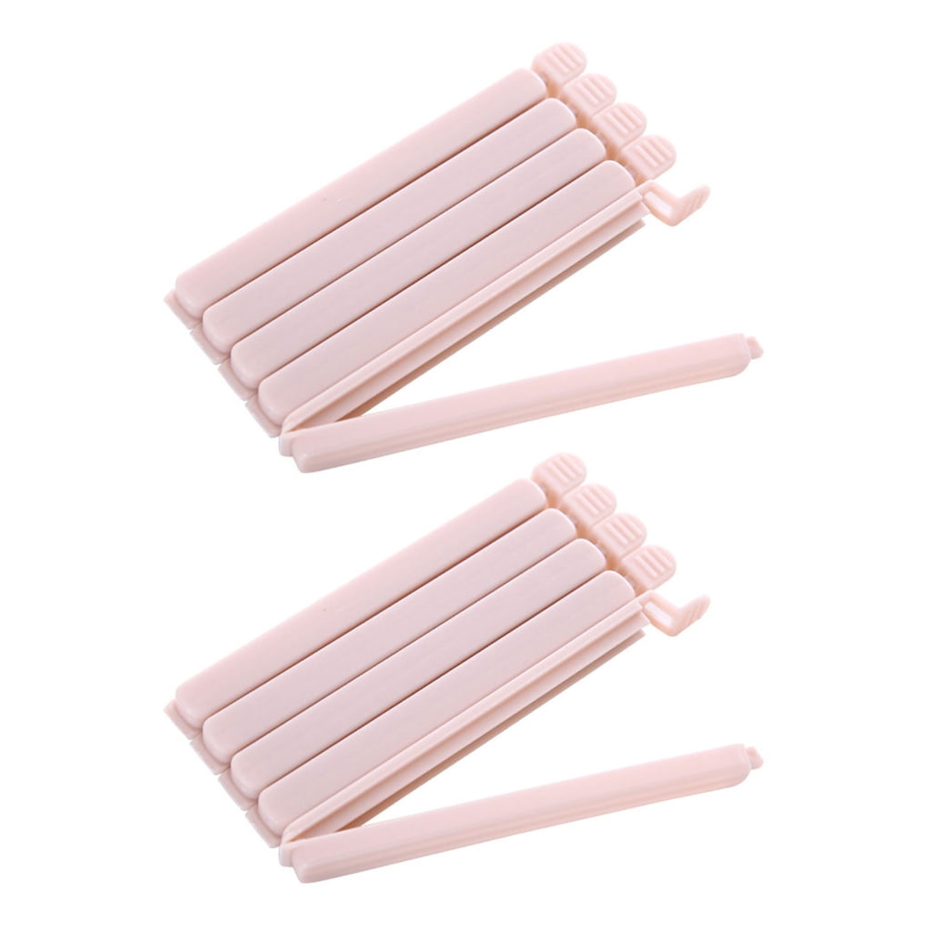 10Pack Packet Sealing Clamps Food Storage Bag Clips Reusable Food Bag ...