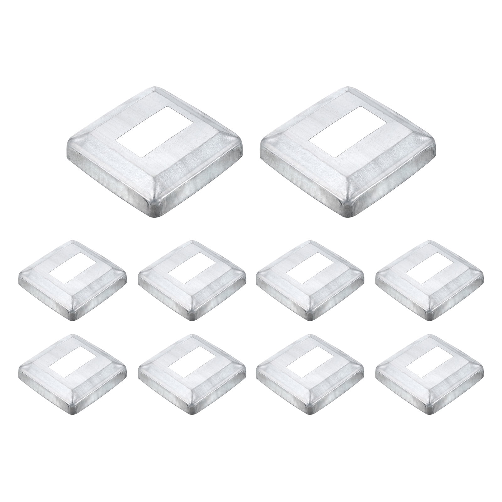 10Pack Post Base Cover, 3.75x3.75 Metal Integral Style Post Skirt Porch ...