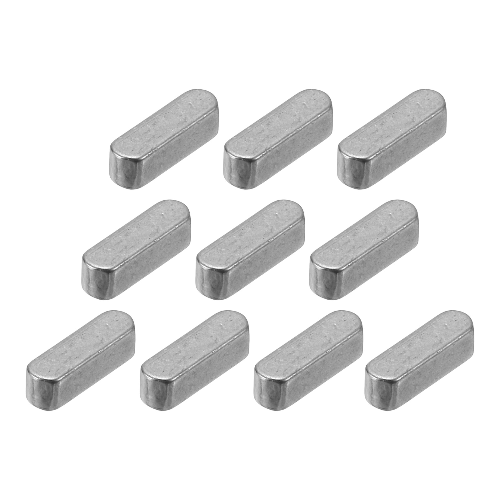 10Pack Round Ended Feather Key, 3 x 3 x 10mm Stainless Steel Key Stock ...