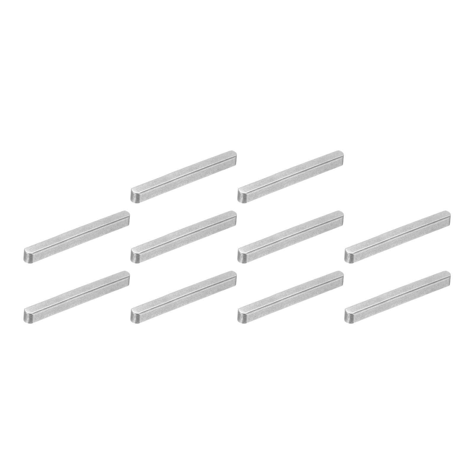 10Pack Round Ended Feather Key, 4x4x40mm Carbon Steel Parallel Drive ...