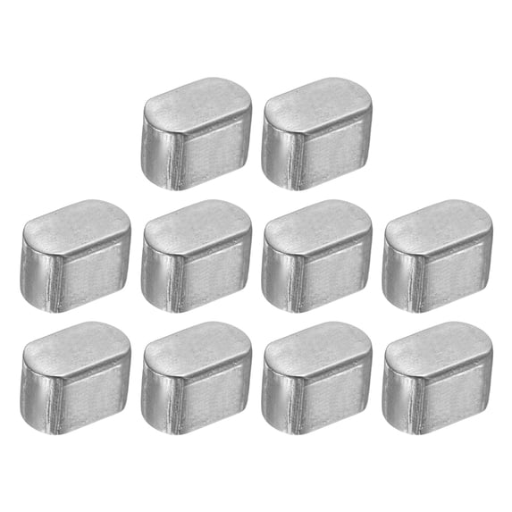 10Pack Round Ended Feather Key, 5x5x8mm Carbon Steel Parallel Drive ...