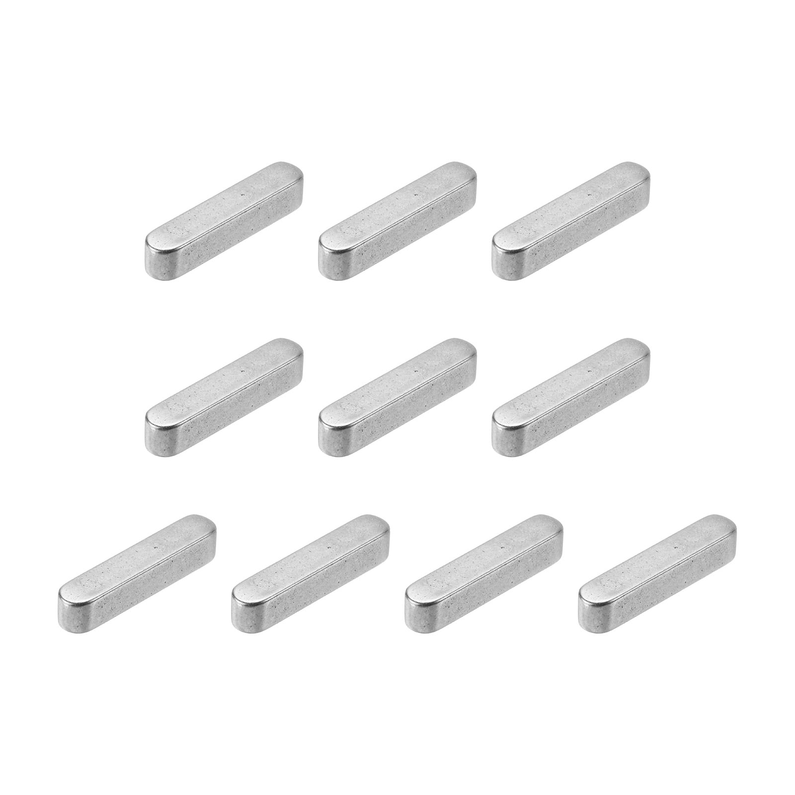 10Pack Round Ended Feather Key, 6 x 6 x 30mm Stainless Steel Key Stock ...