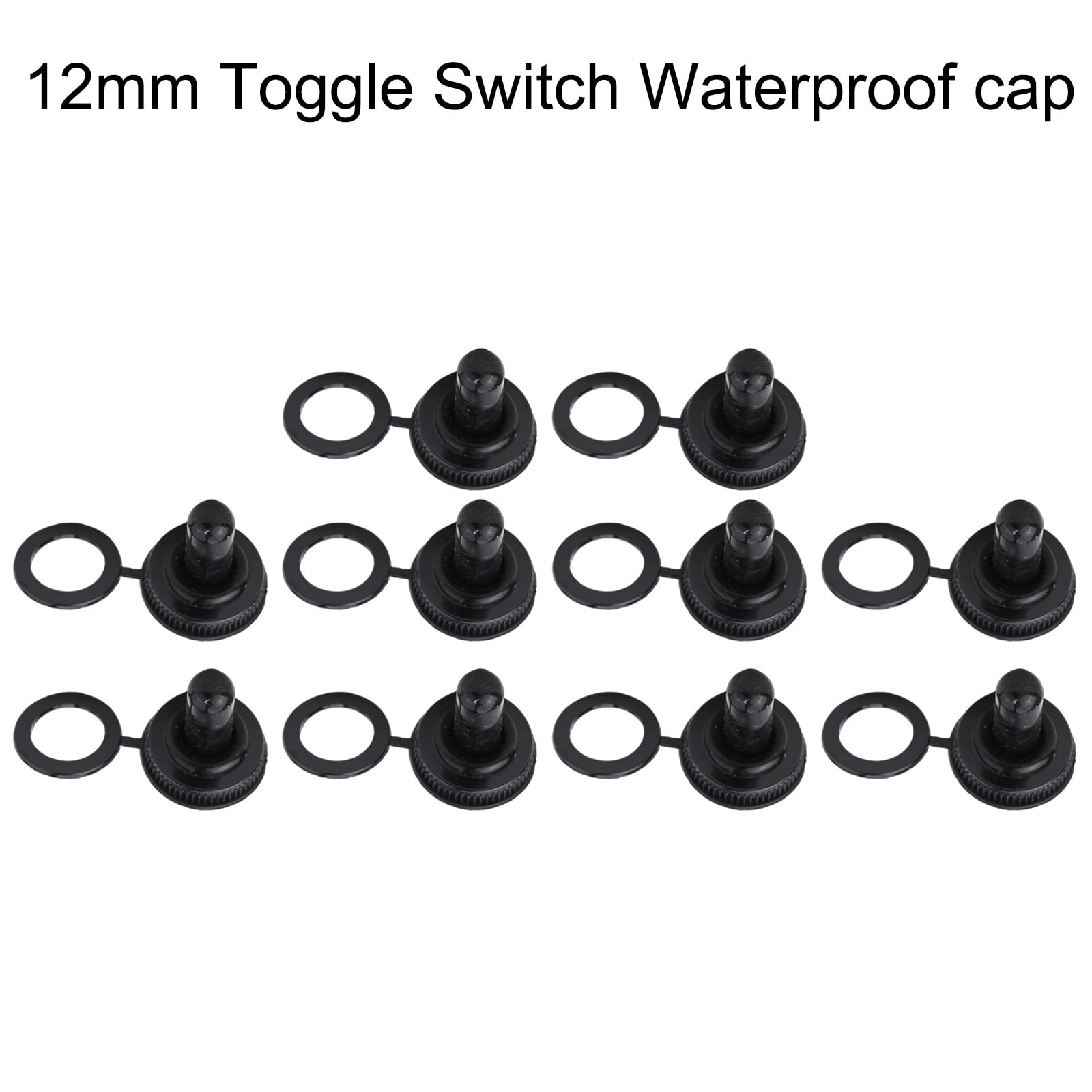 10Packs 12Mm Toggle Switch Rubber Resistance Boot Cover Cap Waterproof ...