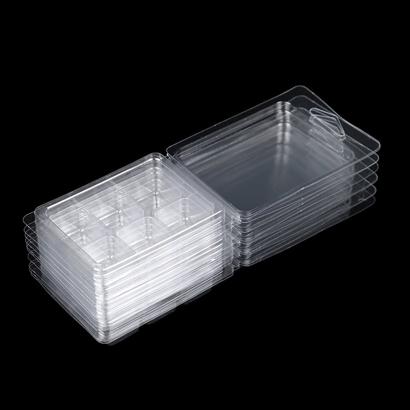 10Packs Wax Melt Molds Clear Wax Clamshells Wickless Wax Melt Candles ...
