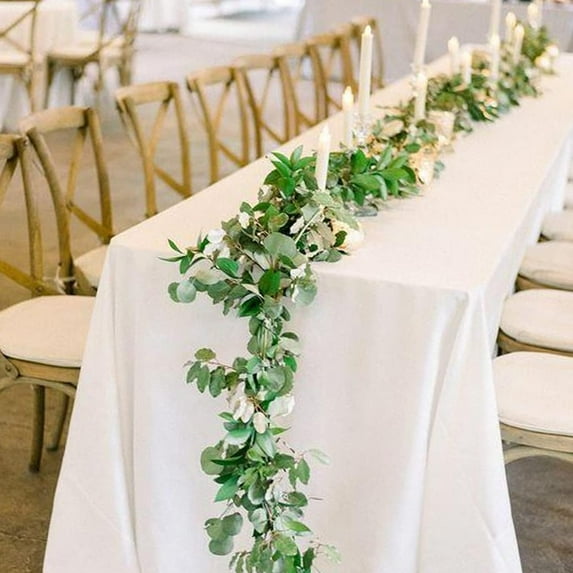 10Packs White Table Cloth Rectangle,Polyester Table Cloth, Wrinkle ...