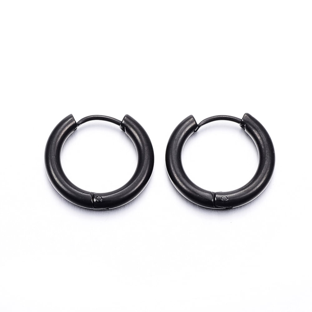 10Pair 304 Stainless Steel Huggie Hoop Earrings Hypoallergenic Earrings ...